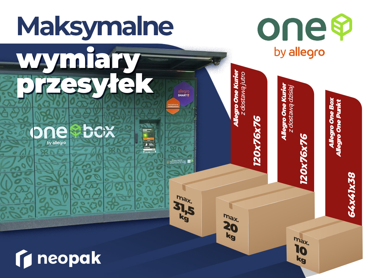 Kartony Allegro One Box – pudełka do automatów paczkowych Allegro